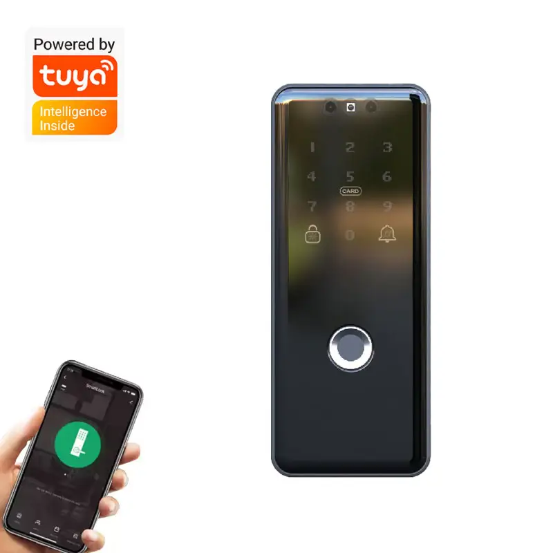 Double sides sync smart rim lock