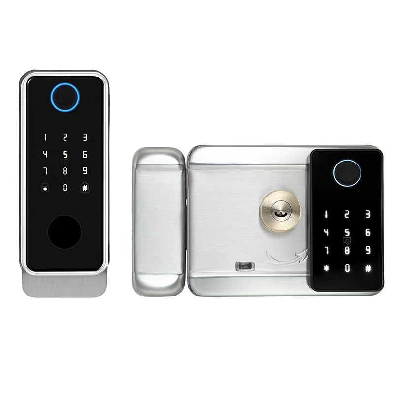 Double side waterproof smart rim lock